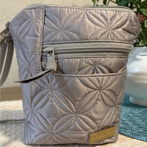 Donna Sharp | Bags | Donna Sharp Quilted Gray Crossbody Bag | Poshmark
